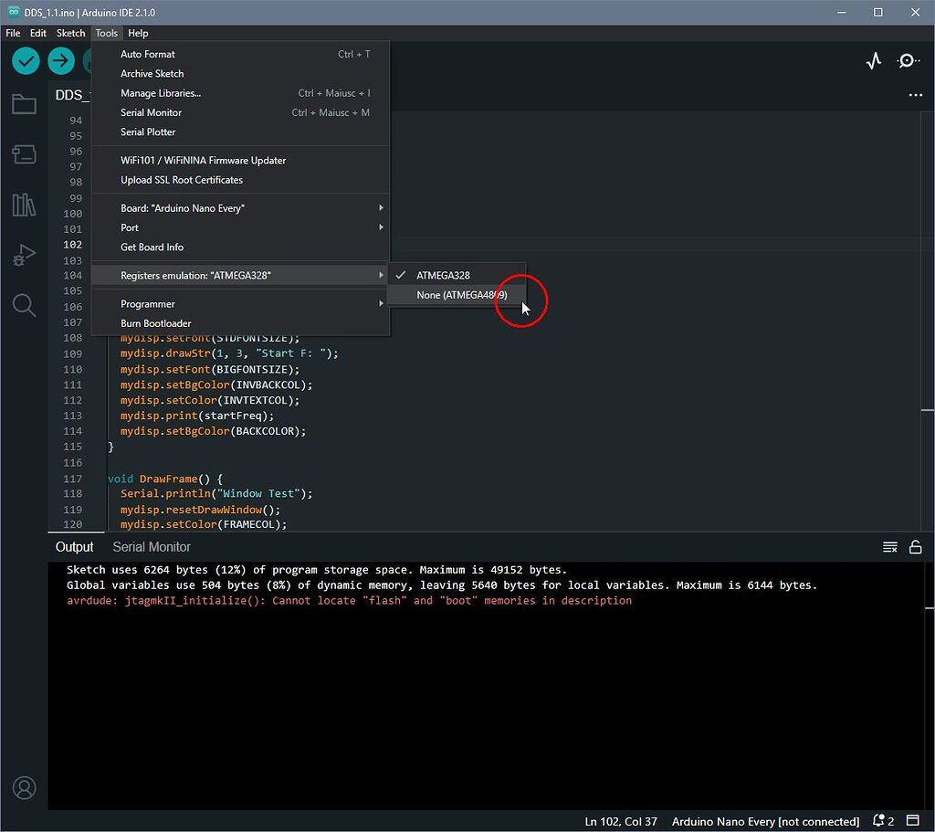 Arduino Nano Every uploading message (warning?) - 3rd Party Boards - Arduino Forum