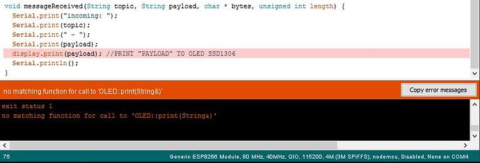 Posting MQTT message from Labview to ESP8266 - Programming - Arduino Forum