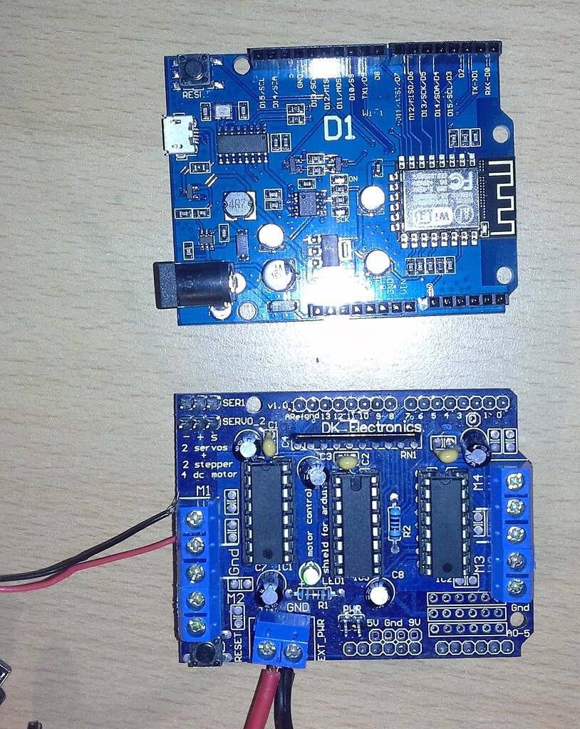 DK electronics motorshield + Wemos D1 - General Guidance - Arduino Forum