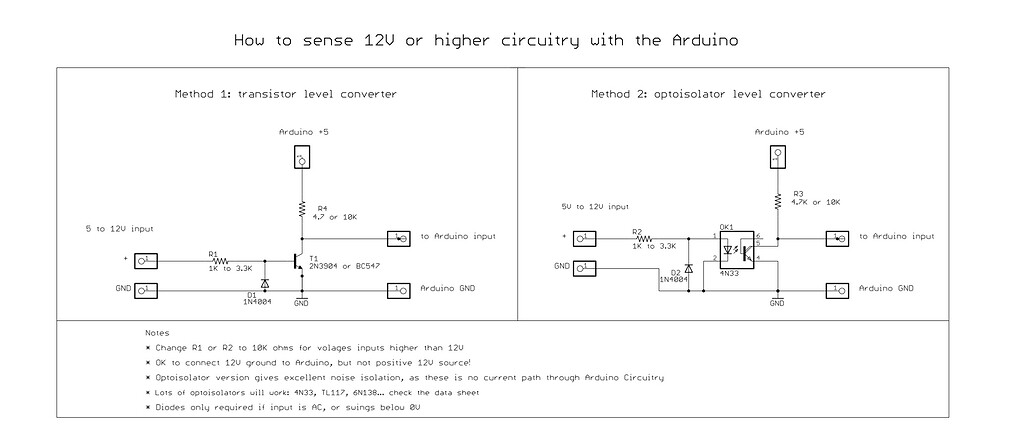 Opto isolatore su ingressi arduino - Generale - Arduino Forum