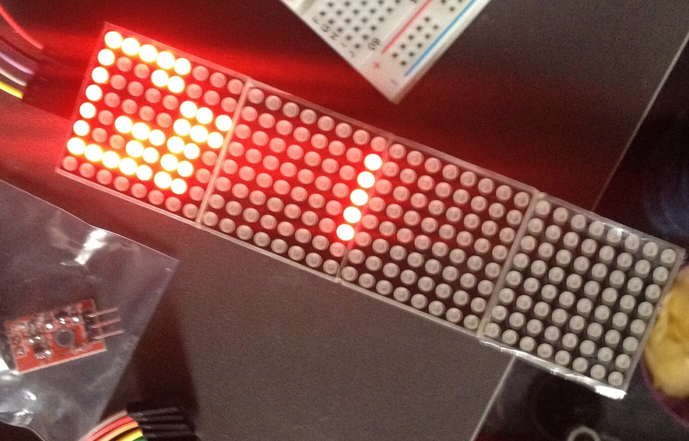 8x32 LED Matrix wrong oriantation - FIXED - Displays - Arduino Forum