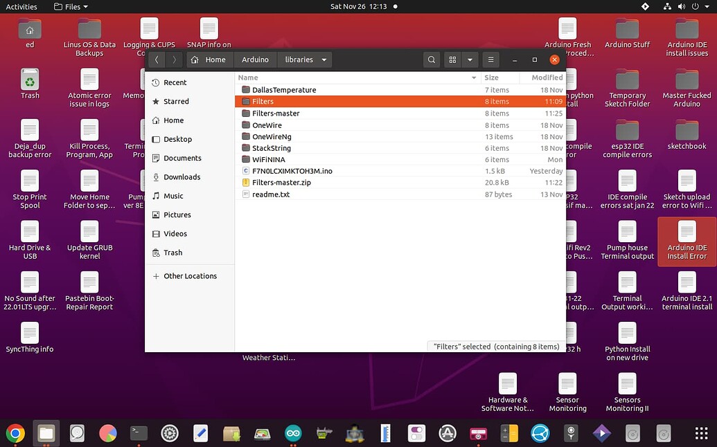 Conflicting "Filters" library files referenced by IDE - Programming ...