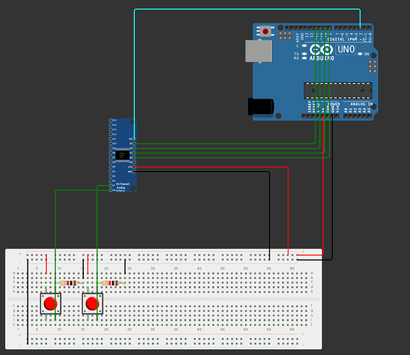 Issue with detecting button presses using a 16-pin multiplexer (CD74HC4067) with Arduino on ...