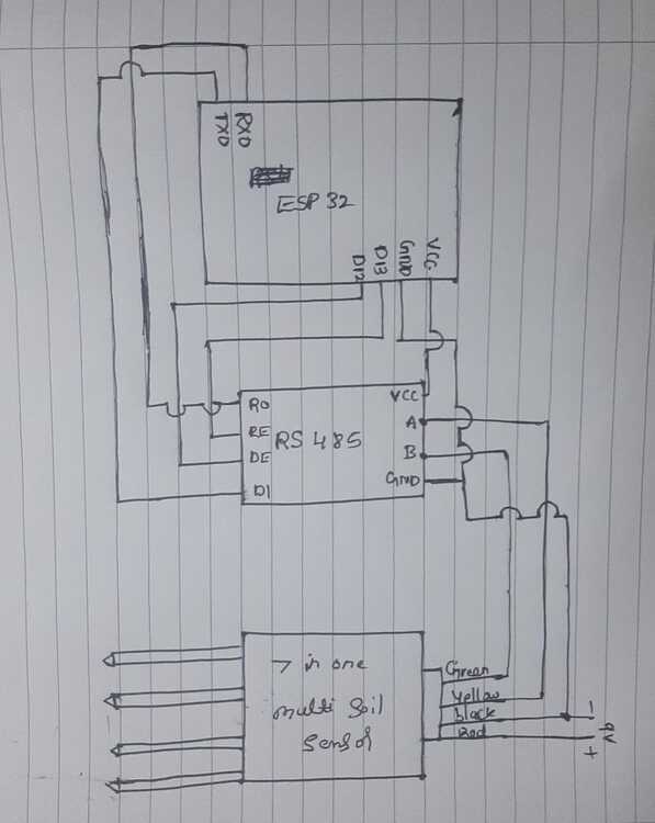 7 in one multiparameter soil sensor with esp32 - Sensors - Arduino Forum