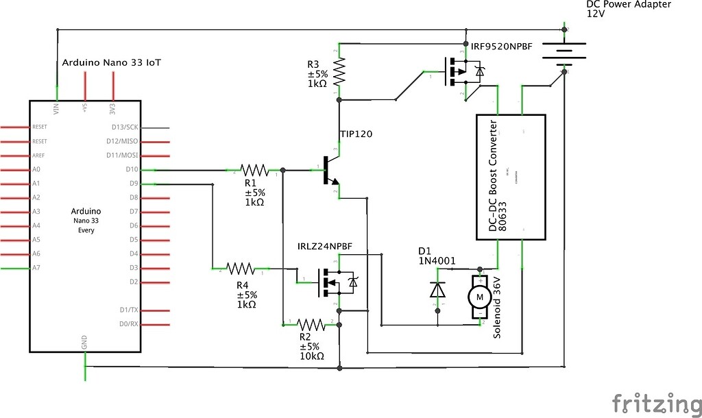[Review] Automatic Gong with 36V Solenoid & Nano 33 iot - General Guidance - Arduino Forum
