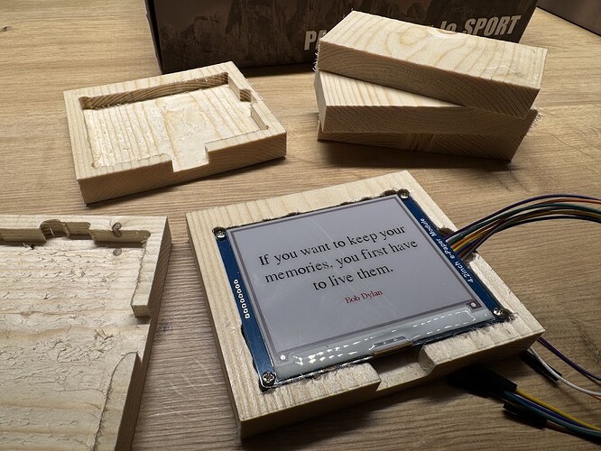 Bi-daily quote thingy ... had fun with this - Showcase - Arduino Forum