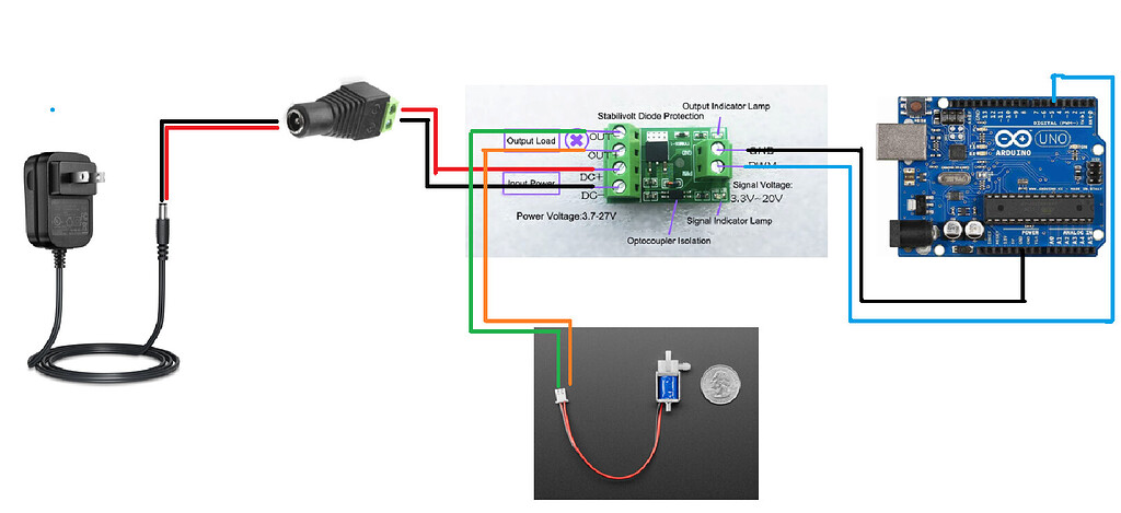 Is my wiring of a 6v solenoid valve correct? - General Electronics - Arduino Forum
