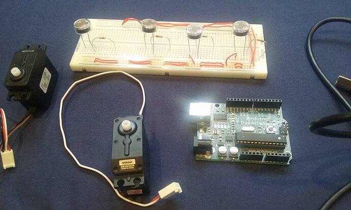 Dual axis solar tracker project - not running (Help please?) - General ...