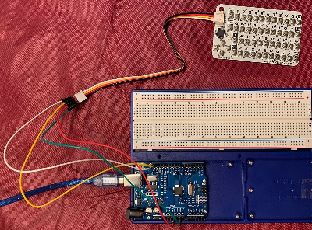 Read from M5 CardKB to Arduino Uno using I2C - Networking, Protocols, and Devices - Arduino Forum