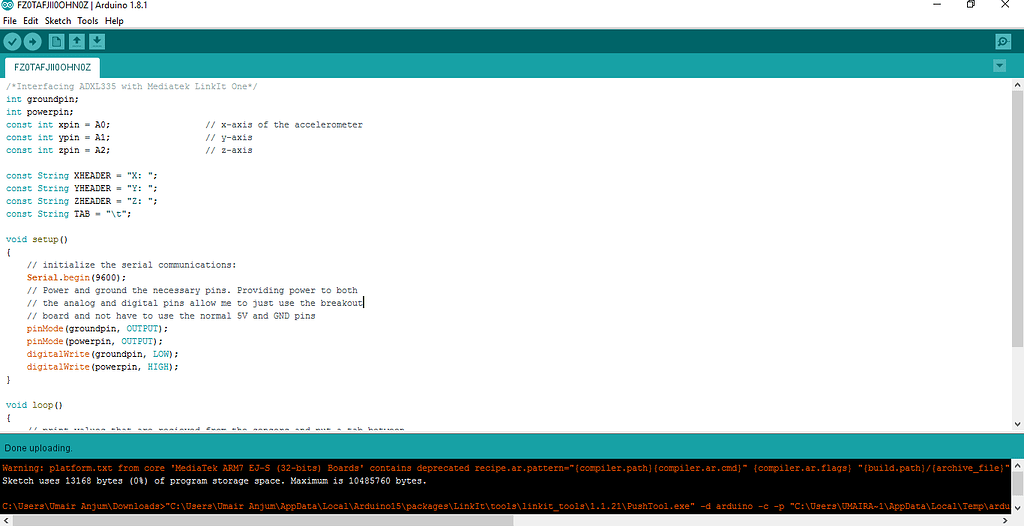Problem With Code Uploading At Linkit One Programming Arduino Forum 3221