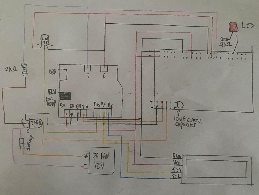 Help with LM35 fan I2C LCD project - General Guidance - Arduino Forum