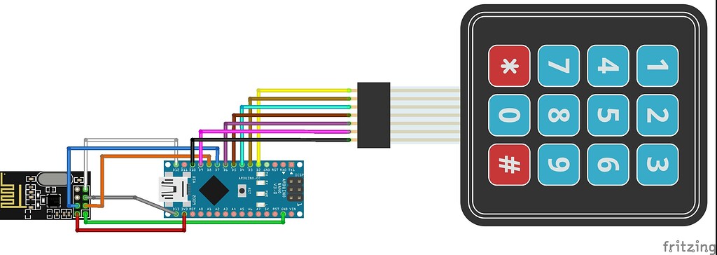 nrF24L01 interfering with 12 key Keypad - General Guidance - Arduino Forum