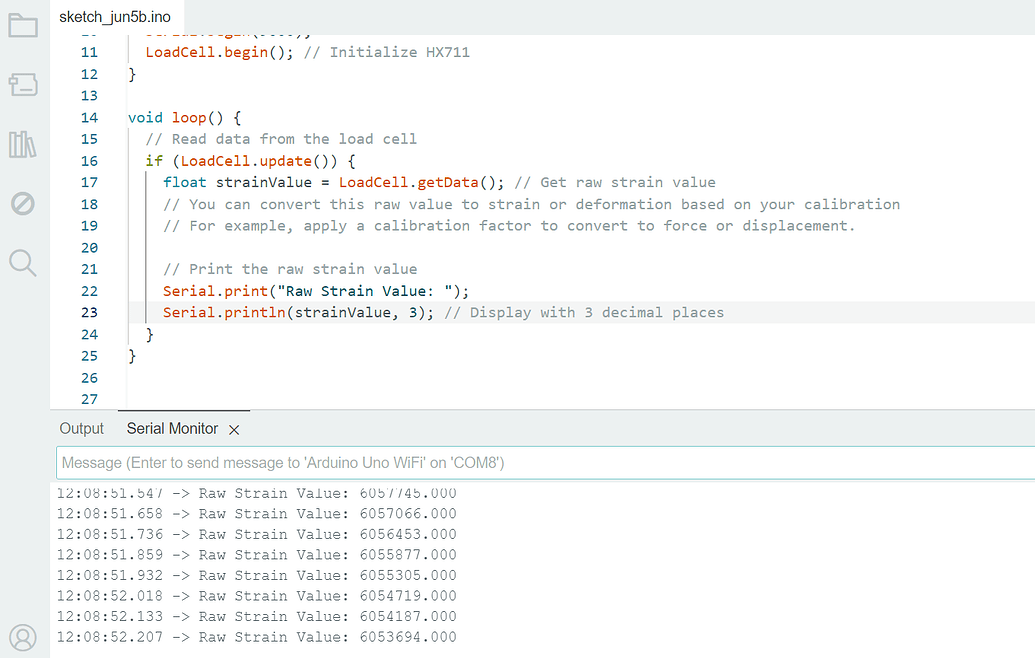Measure the strain of the structure using strain gauge with HX711 - General Guidance - Arduino Forum