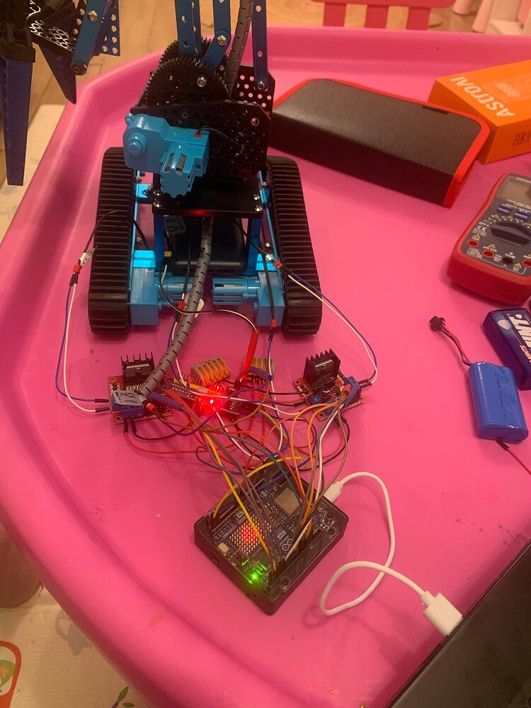 UNO R4 Bluetooth remote car using L298N giving command is not moving at all - Robotics - Arduino ...