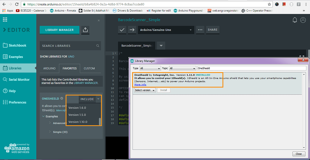 Solved Updating Libraries Cloud Editor Arduino Forum 