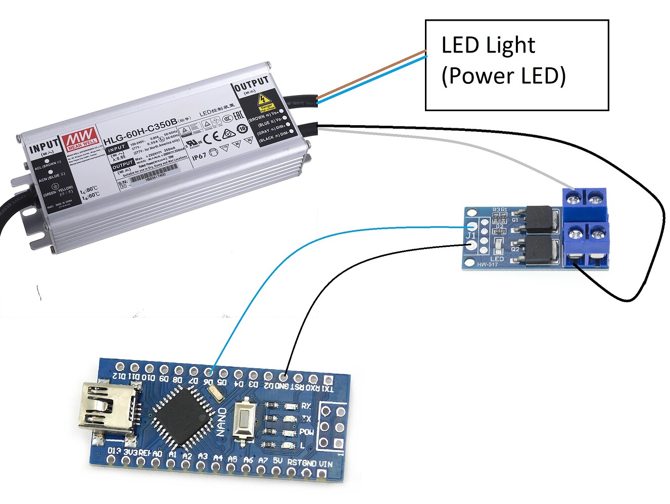 MeanWell HLG PWM controll - General Guidance - Arduino Forum