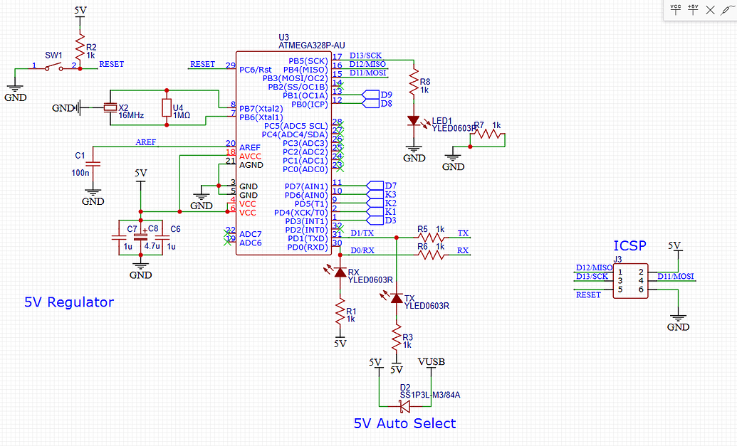 Issue Uploading: Custom PCB with ATmega328P CH340C - General ...