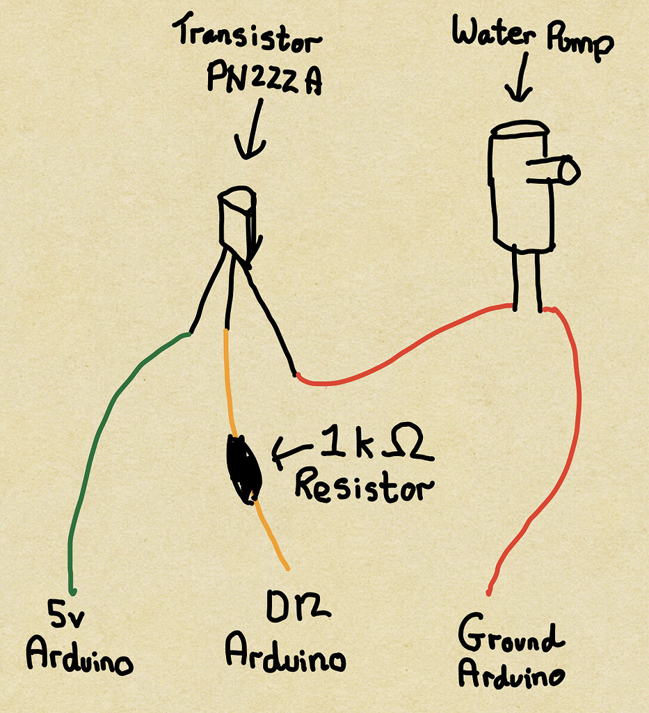 Problem with using transistor as small pump switch - General Guidance - Arduino Forum