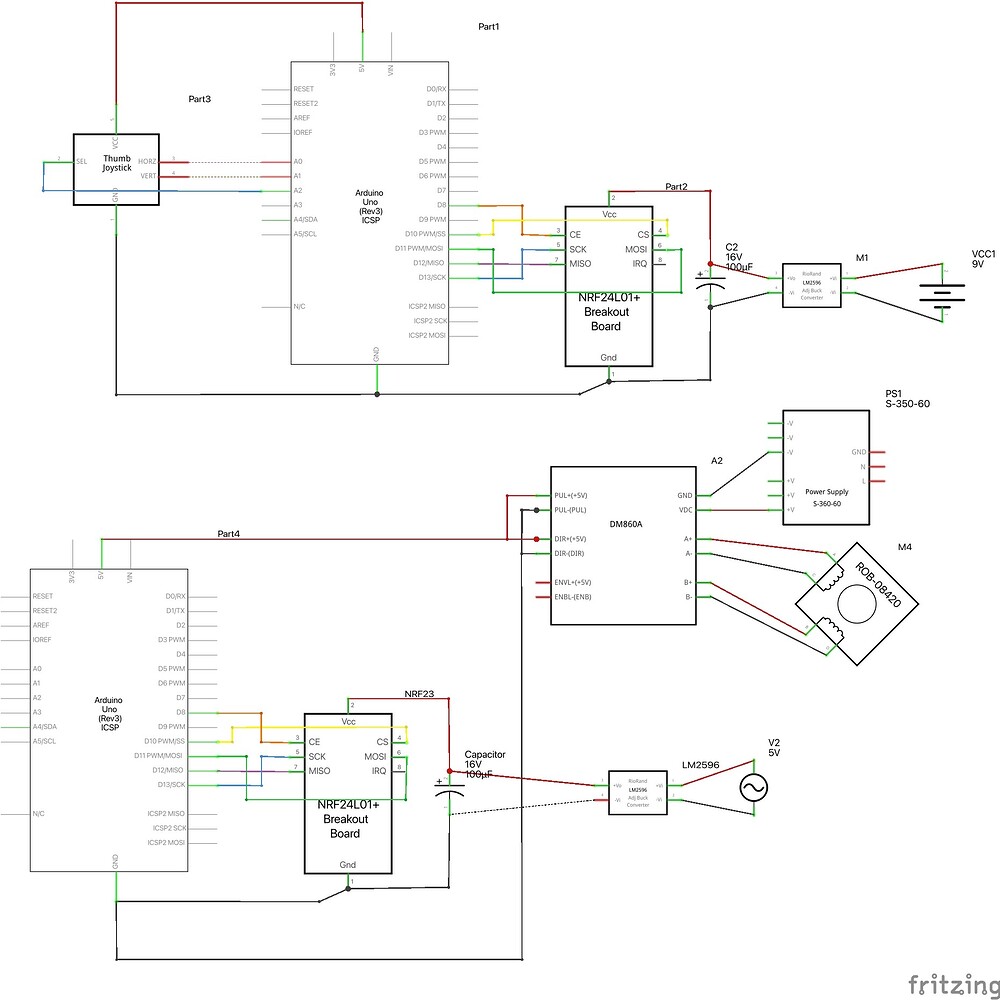 nRF24L01+ Modules Not Communicating Between Two Arduino UNOs for Joystick-Controlled Motor ...