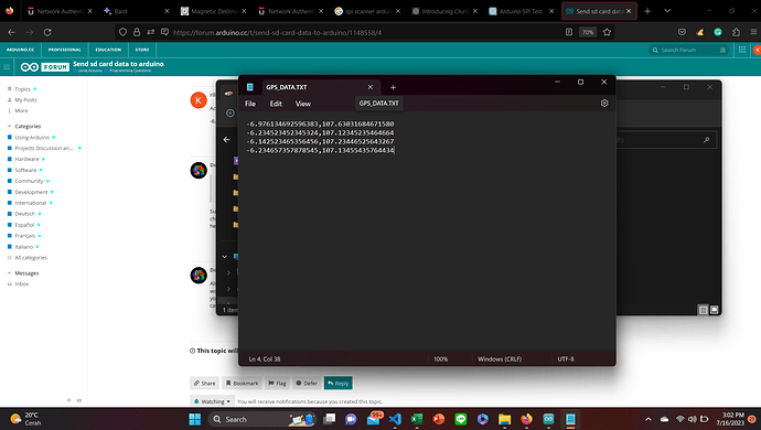 Send sd card data to arduino - Programming - Arduino Forum Send sd card data to arduino - Programming - Arduino Forum