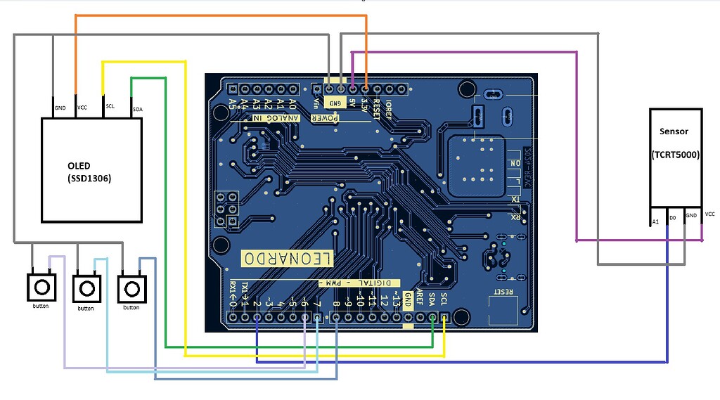 (Newbie) Issues with IR sensor and OLED screen on Arduino Leonardo ...