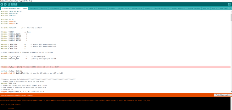 error compiling - Programming - Arduino Forum