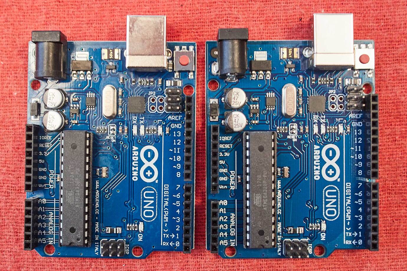 FAKE Arduino UNO board lacking quality (allegedly made in Italy by ...