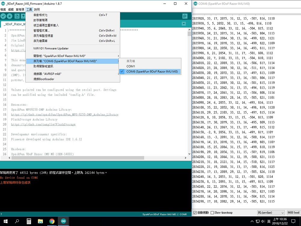 no device found on com - IDE 1.x - Arduino Forum