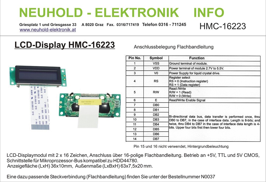 Can't figure out how to interface LCD-Display - Interfacing - Arduino Forum