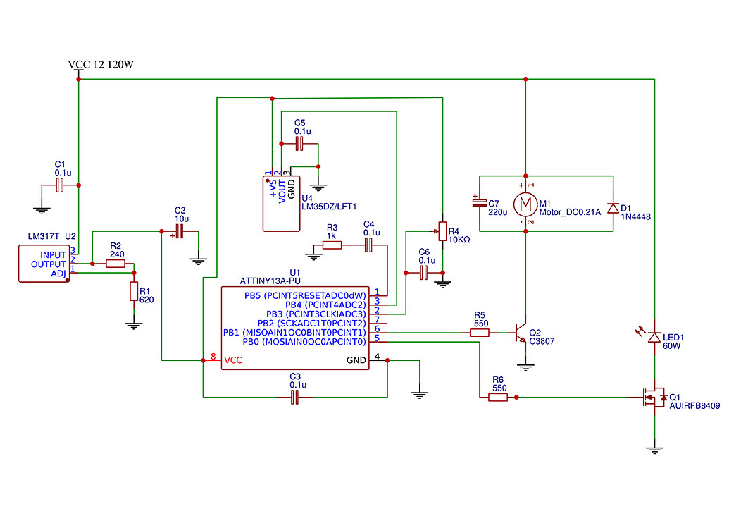 Attiny13a LM35 and pot 10K affect each other. - General Electronics ...