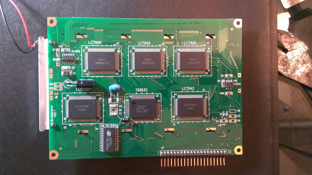 Hookup Guide: 240x128 Graphic LCD Module Display T6963 ERM240128SYG-2 - Displays - Arduino Forum