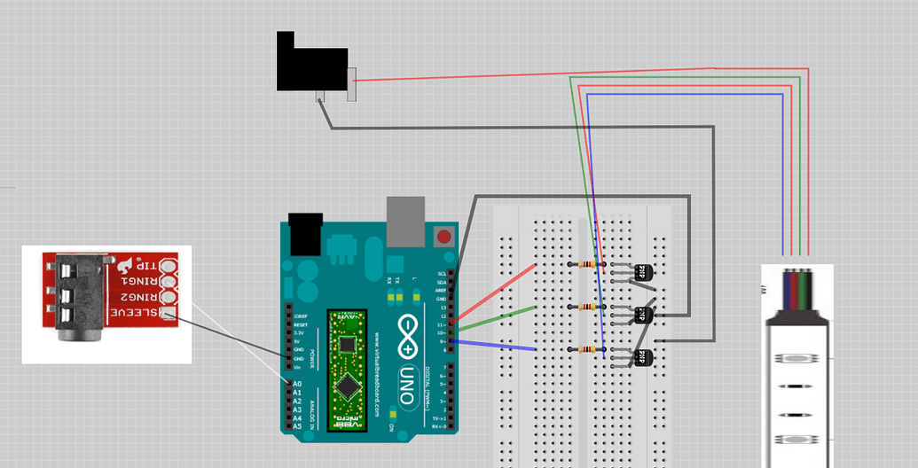 Help coding sound reactive LED strip - LEDs and Multiplexing - Arduino ...