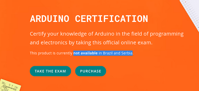 Why the certification is not available in my country? - General ...