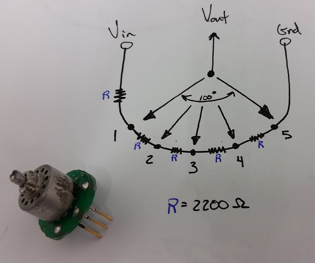 Rotary Switch and Voltage Divider - General Electronics - Arduino Forum