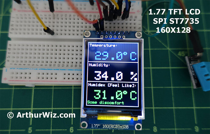 1.77" TFT connection - Displays - Arduino Forum