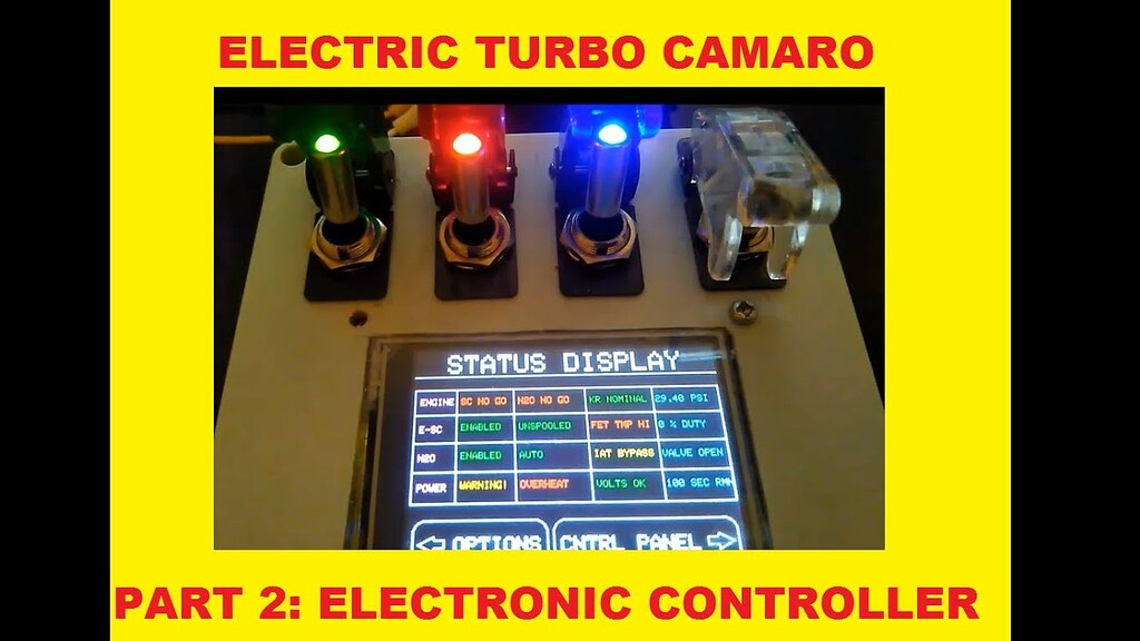 The Electric Turbo Camaro Project - Showcase - Arduino Forum