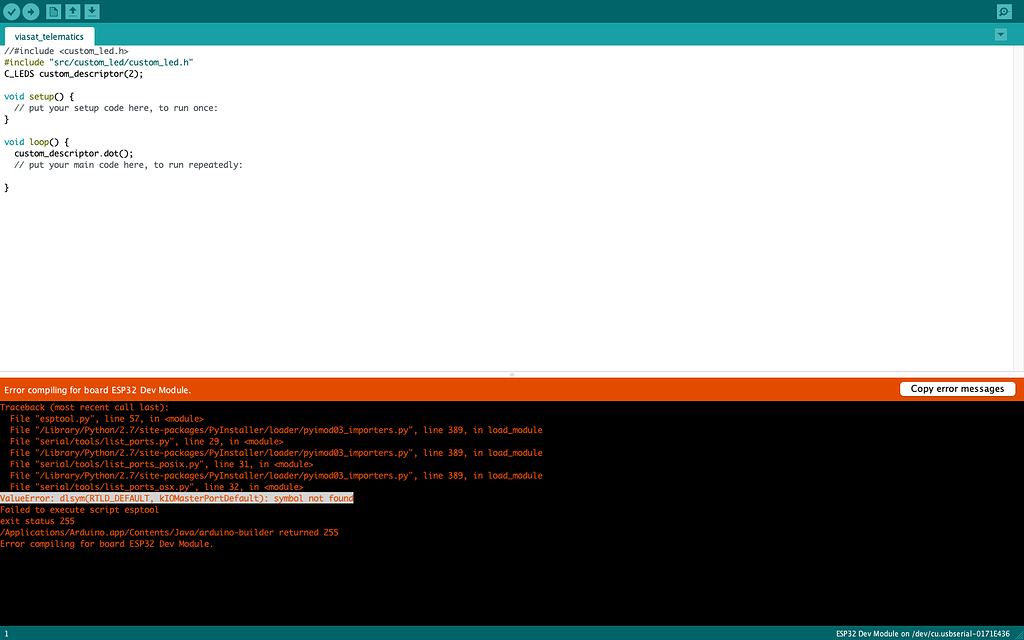 ESP32 cannot program ValueError: dlsym(RTLD_DEFAULT ...