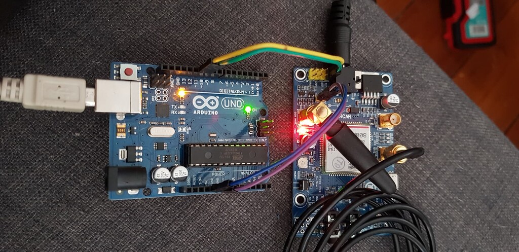 Using DFRobot sim808 and tried another code where sim cards not need ...