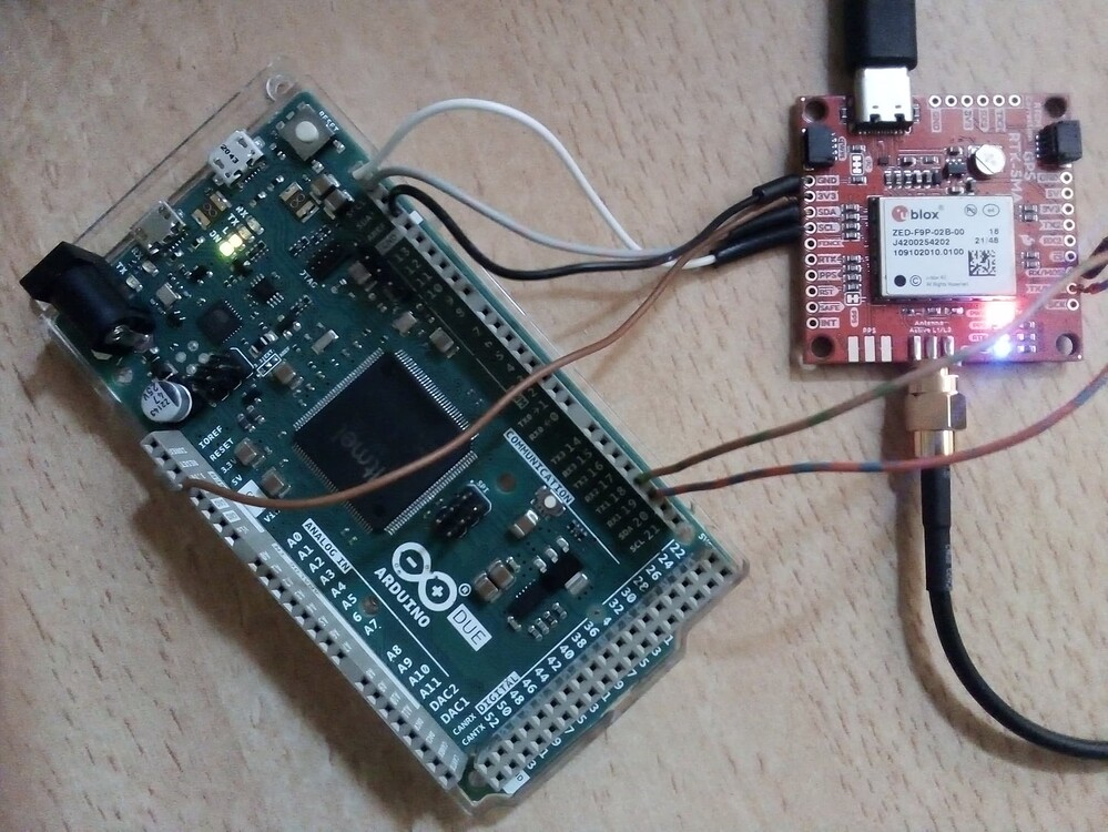 Problems receiving GPS-RTK data on an Arduino Due through the i2c bus ...