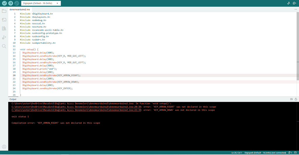 How can i add direction keys to digikeyboard.h - 3rd Party Boards - Arduino Forum