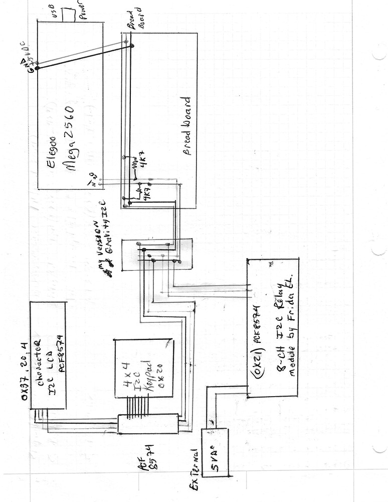 Minimizing pins using I2C question - Programming - Arduino Forum