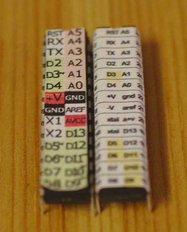ATmega328P-PU sticker labels with bigger fonts - 3rd Party Boards ...