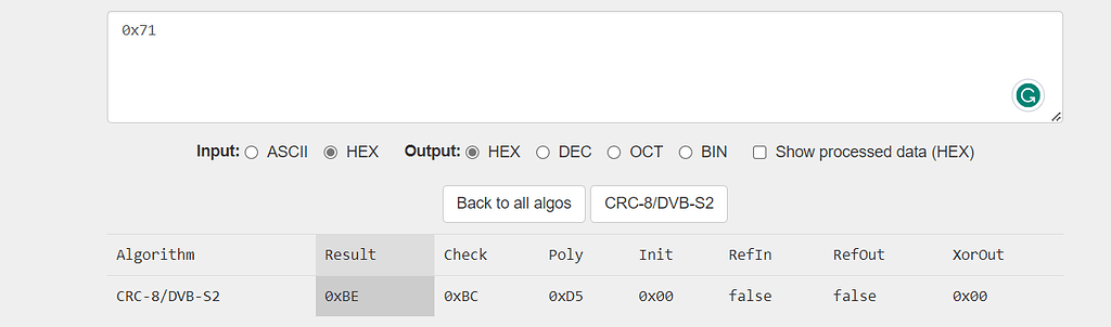 Using CRC8 library to determine whether a transmission error has occured - Programming - Arduino ...