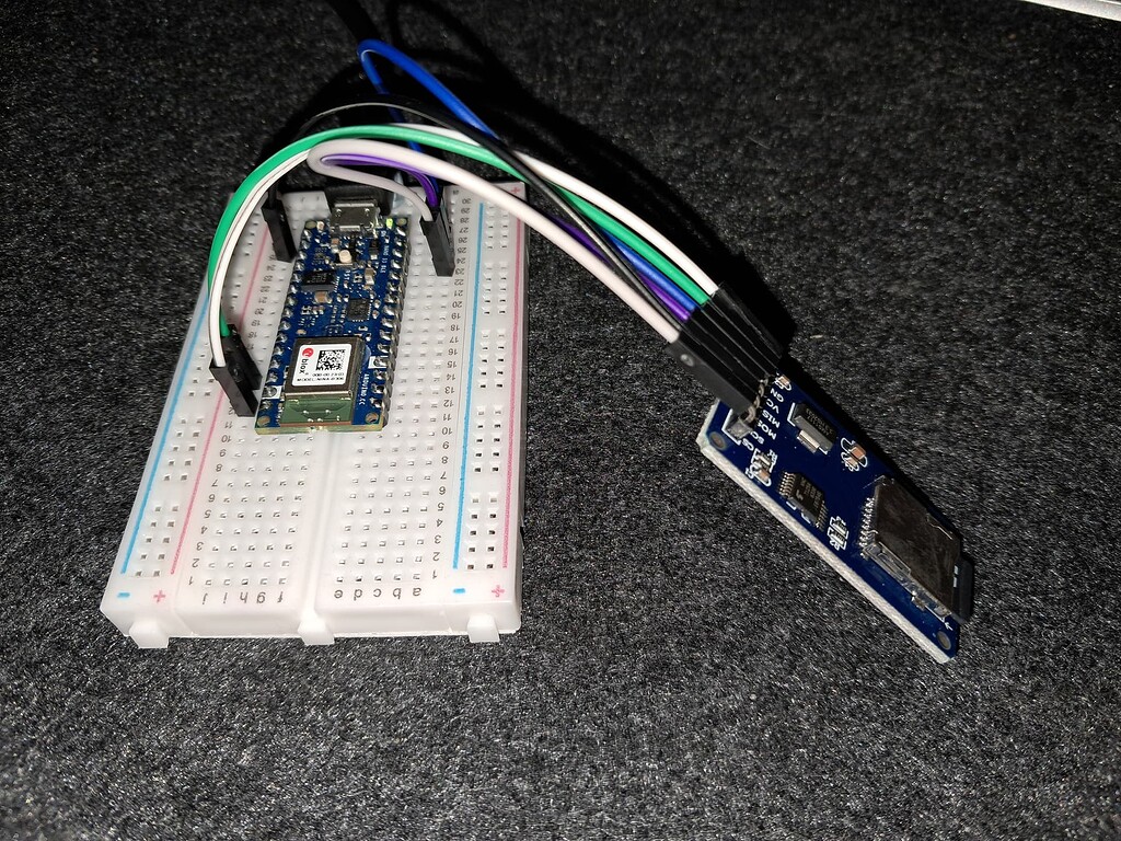 MicroSD Card Adapter Not Working for Arduino 33BLE - General Guidance - Arduino Forum