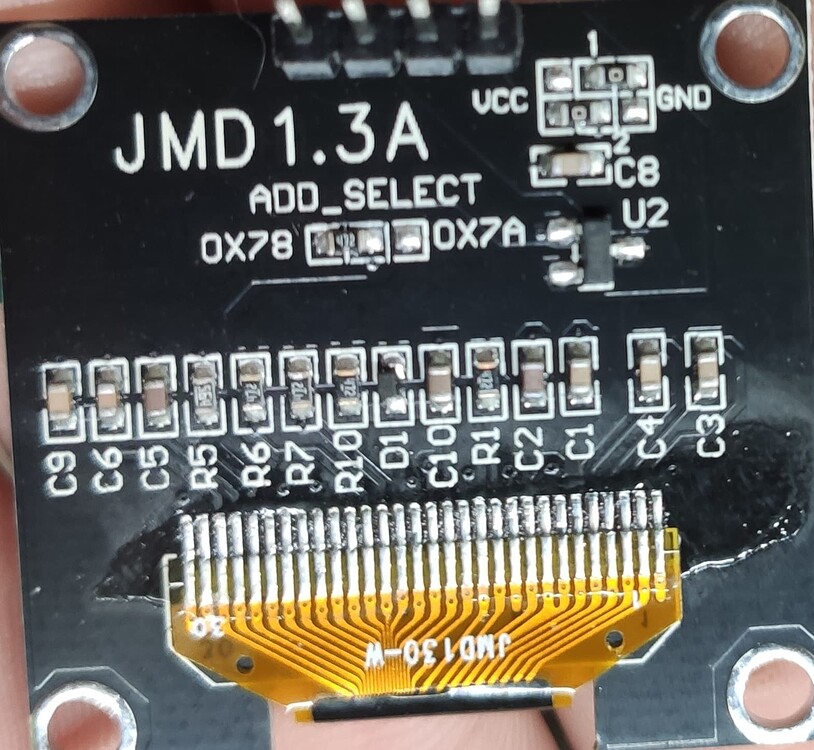 MakerFocus OLED Display Module I2C 128X64 1.3 Inch Display Module ...