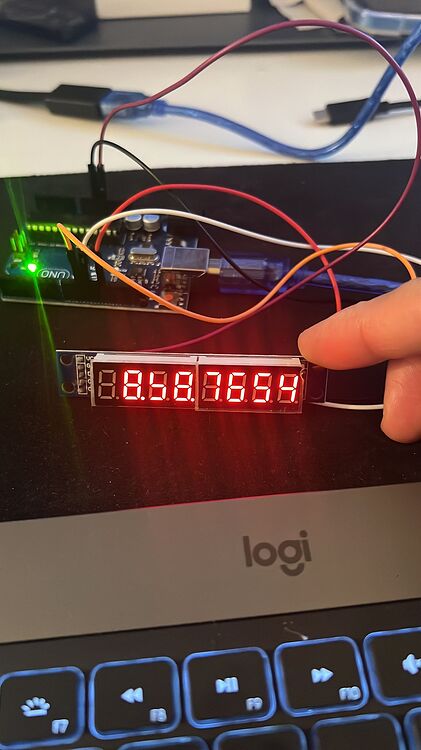 Max7219 Led Module 8 Digit 7 Segment Showing Gibrish Leds And Multiplexing Arduino Forum 6254