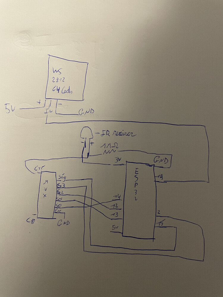 Esp32 Error With Multiplexer Leds And Multiplexing Arduino Forum