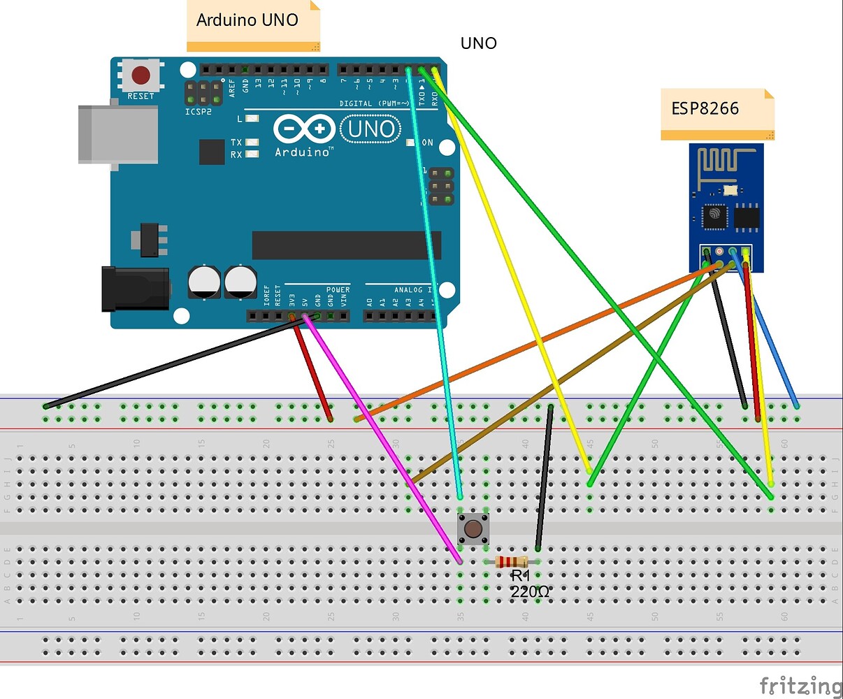 Communication between Arduino UNO Wifi and ESP8266 module using Arduino UNO - General Guidance ...