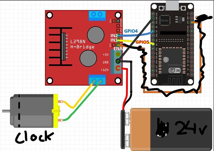 Running special clock with motor controller - General Guidance ...