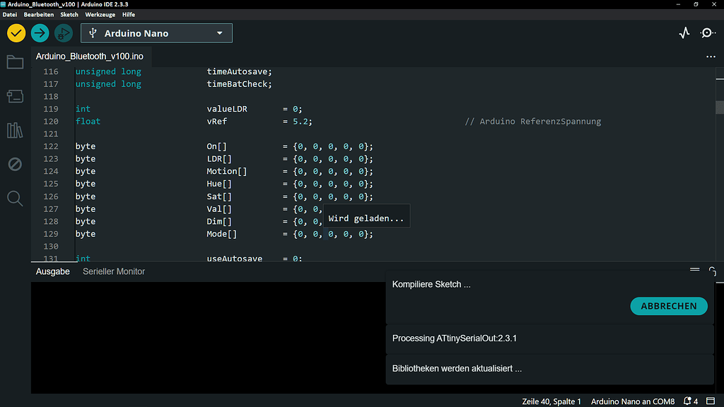 Arduino IDE 2.3.3 "hängt" - Deutsch - Arduino Forum